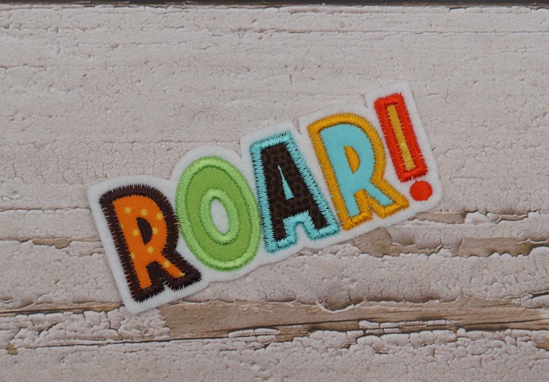 Embroidery Patch ROAR - Etsy