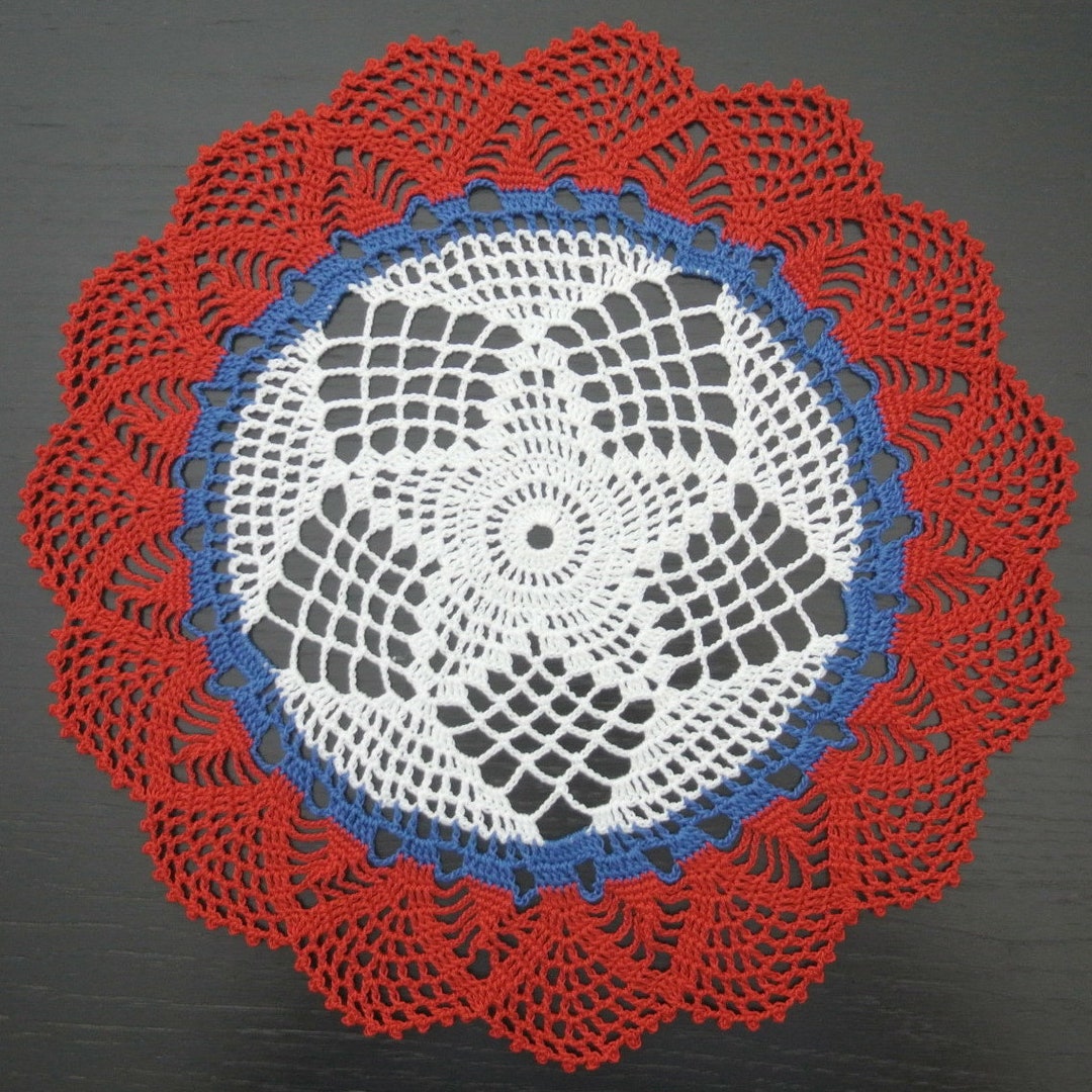 12.2" (31 Cm) Handmade Crocheted Doily, #207 - Etsy