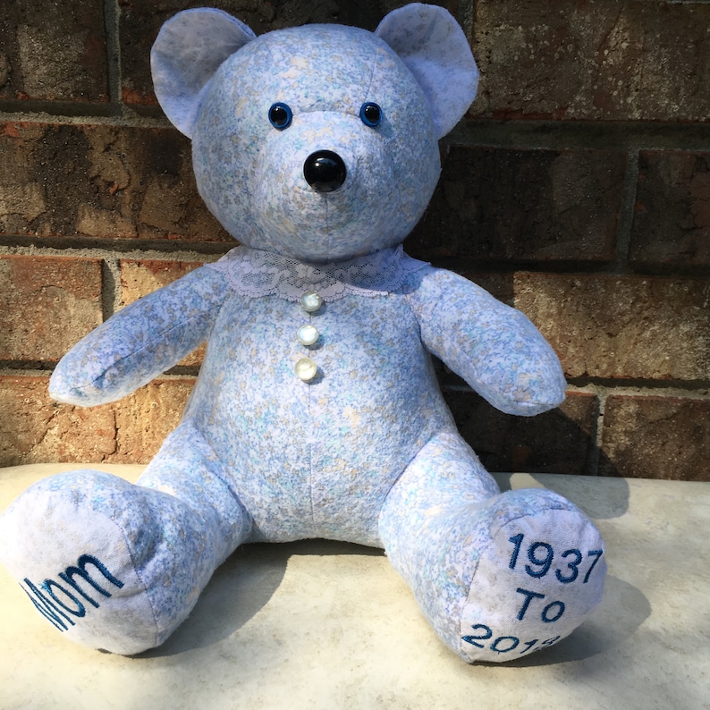 Keepsake Memory Bear Made From Your Loved Ones Clothes,keepsake Bear - Etsy