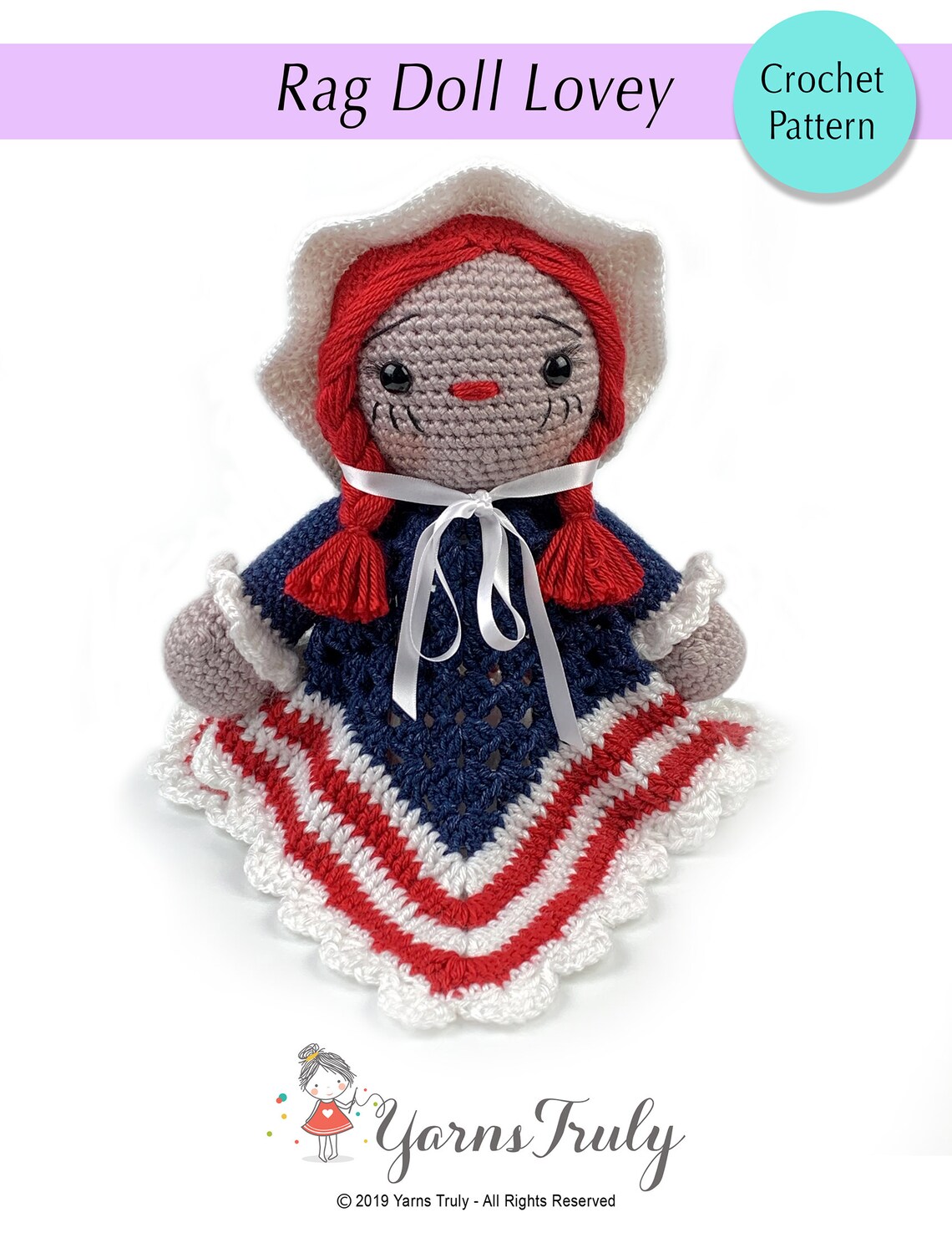 Rag Doll Lovey PDF Crochet Pattern English Version Instant Download ...