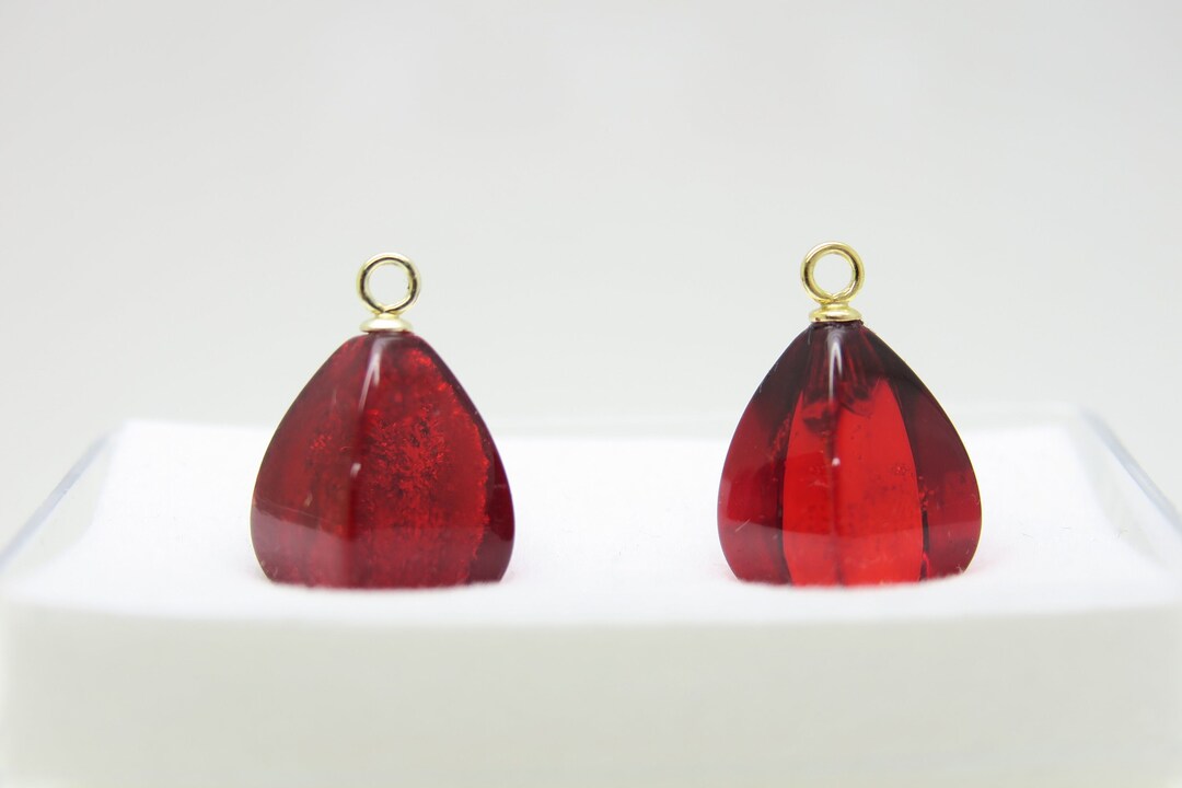 Noble Gift, Exceptional Color, Ruby-red Amber Pendants, Interchangeable ...