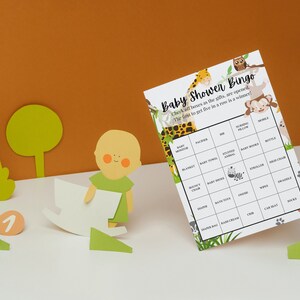 30 Unique Prefilled Safari Jungle Animal Baby Shower Bingo Game, Baby ...
