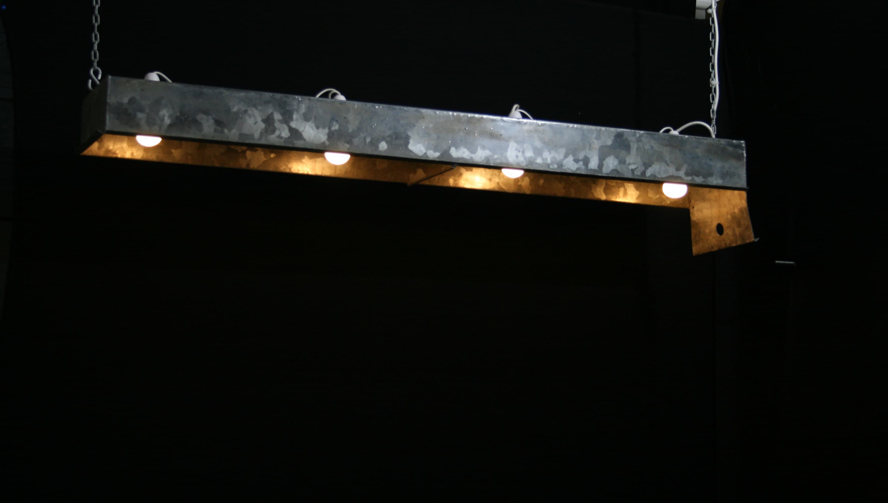 Galvanised Steel Industrial Light Fitting. - Etsy