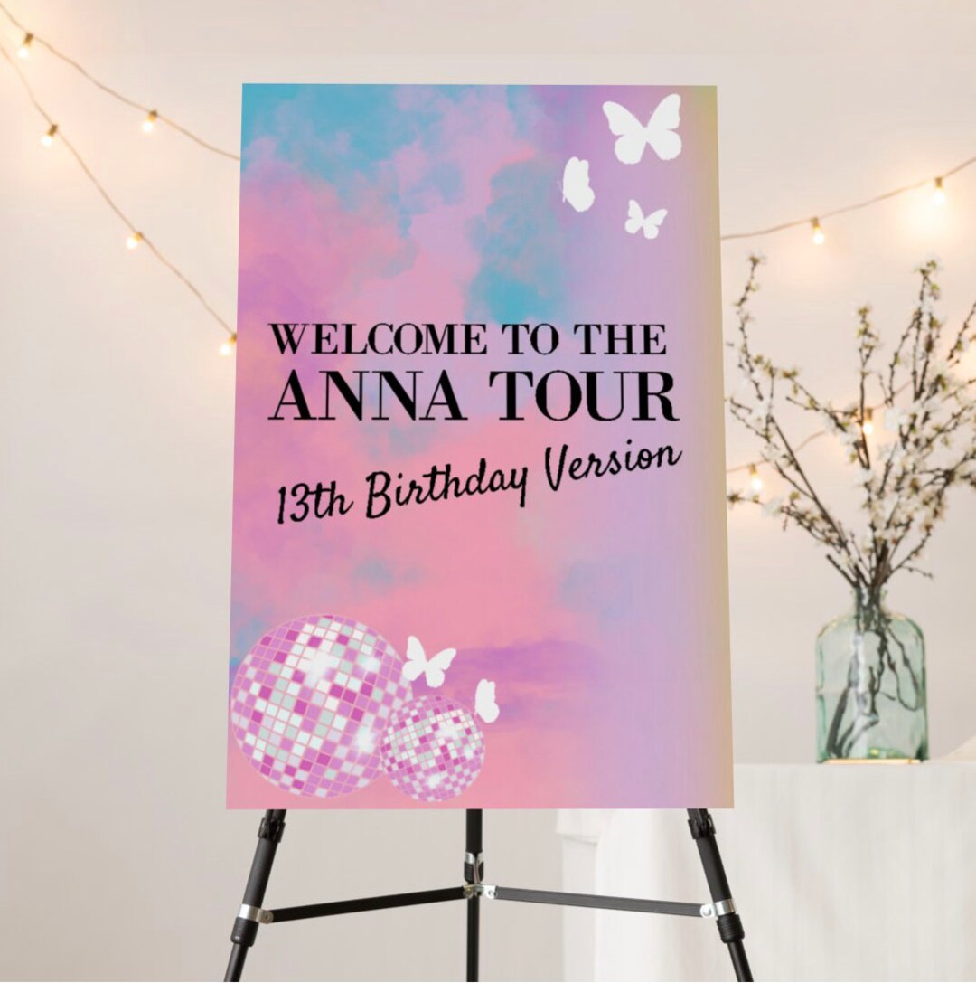 LOVER ERA Welcome Birthday Sign, Bachelorette, Birthday Taylor Swift ...