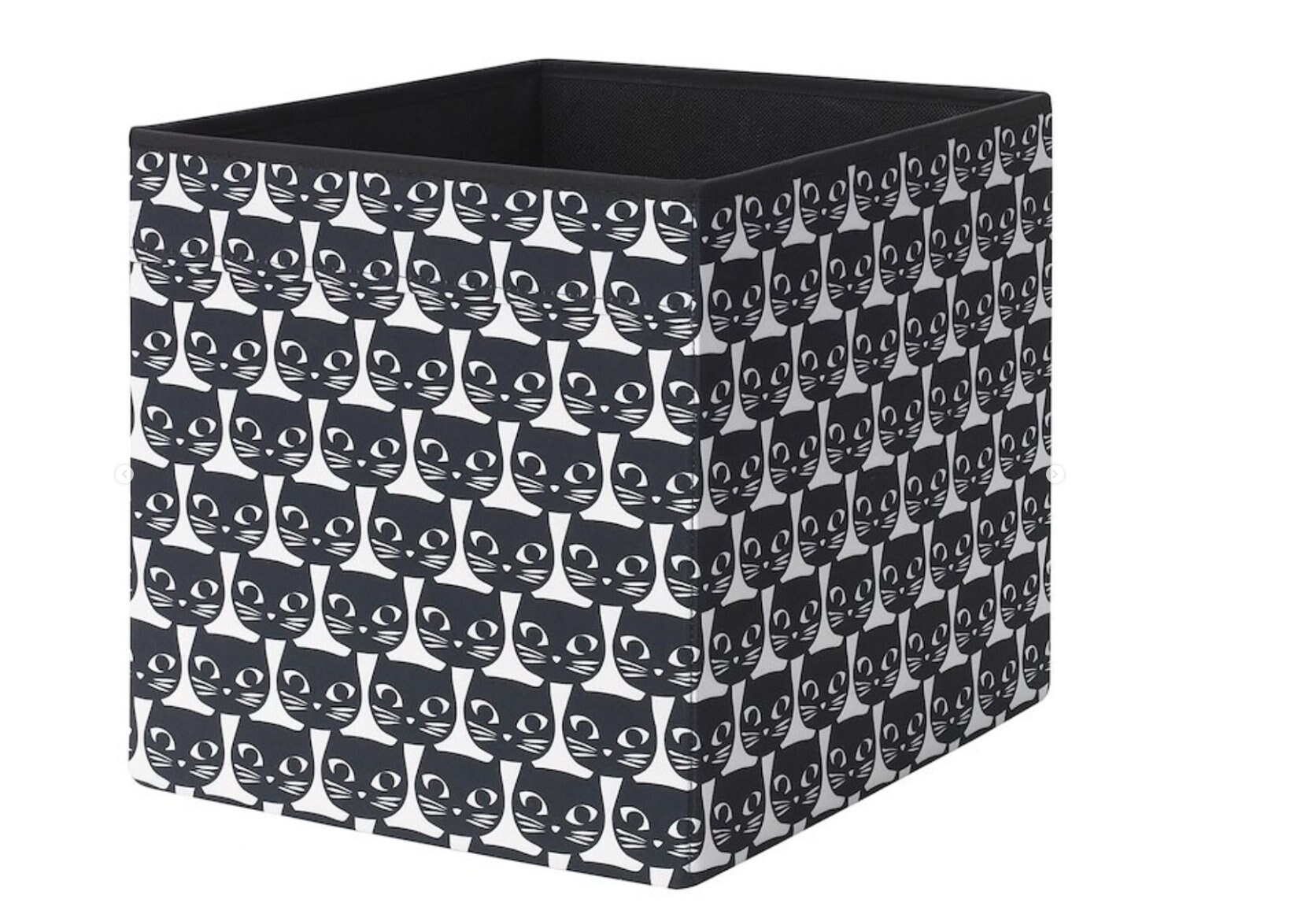 2 X IKEA Black & White Cats Design DRÖNA DRONA Storage Box for Kallax ...
