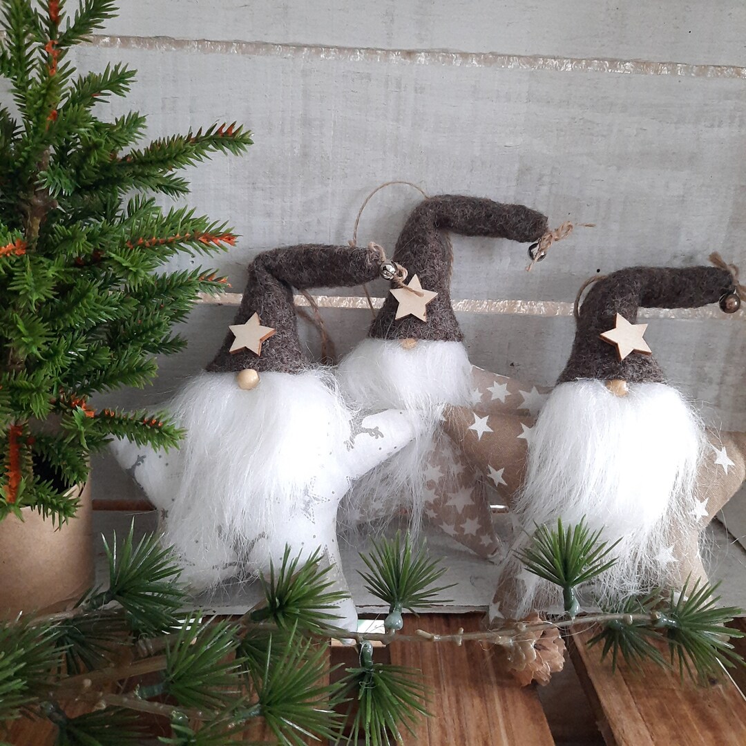 Cute Star as Santa Claus Gnome Star Gnome Star Santa - Etsy