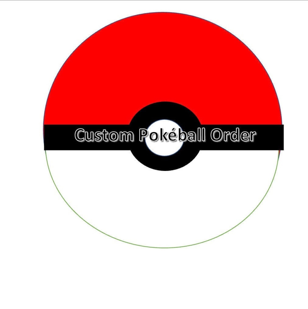 Custom Pokéball Pokémon Painting Order - Etsy