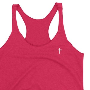 Christian Cross Logo Fitted Soft Wash Racerback Tank Top - Etsy