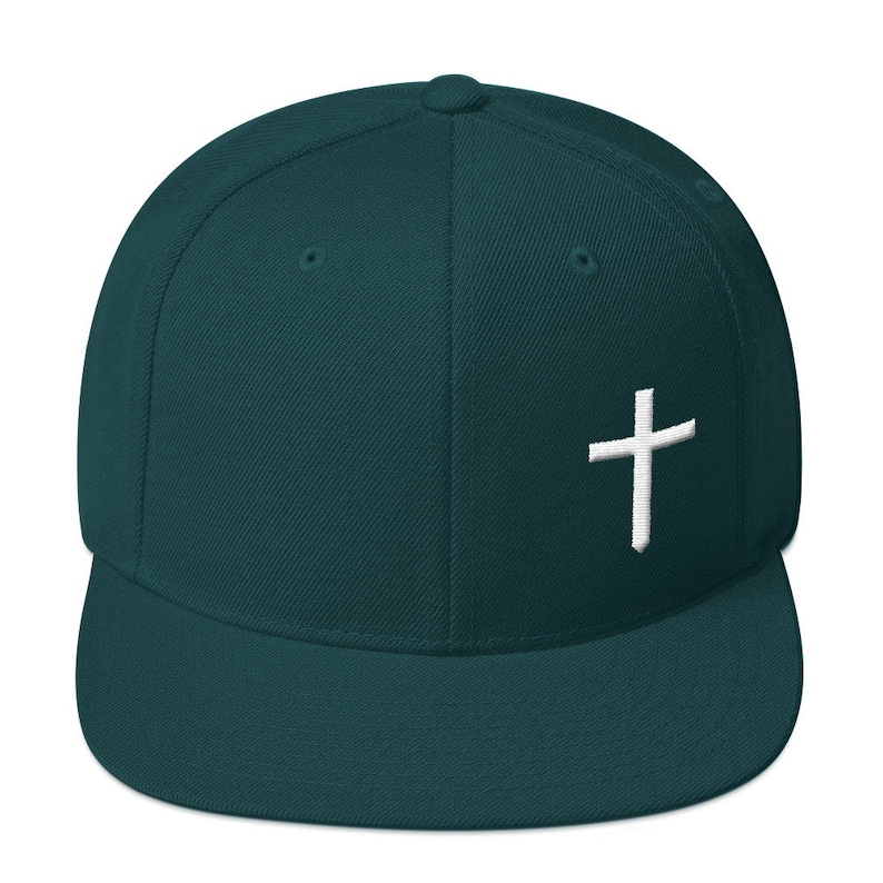 Christian Cross Logo Wool Blend Snapback Hat | Etsy