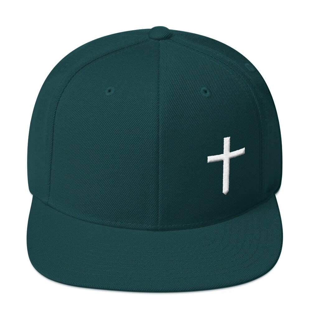 Christian Cross Logo Wool Blend Snapback Hat - Etsy