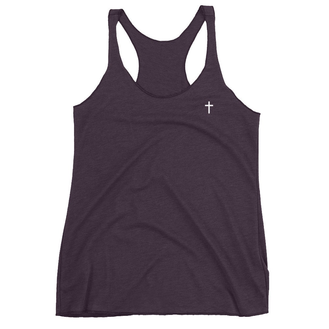 Christian Cross Logo Fitted Soft Wash Racerback Tank Top - Etsy