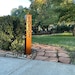 Address Sign - Yard Address Sign - Rusted - Three Sided Address Numbers ...