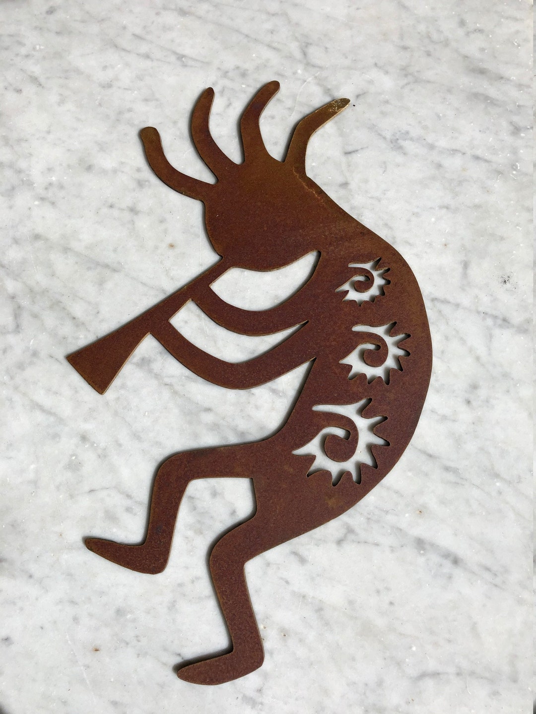 Kokopelli Figure Man Metal Wall Art | Kokopelli Horn | Wall Art ...