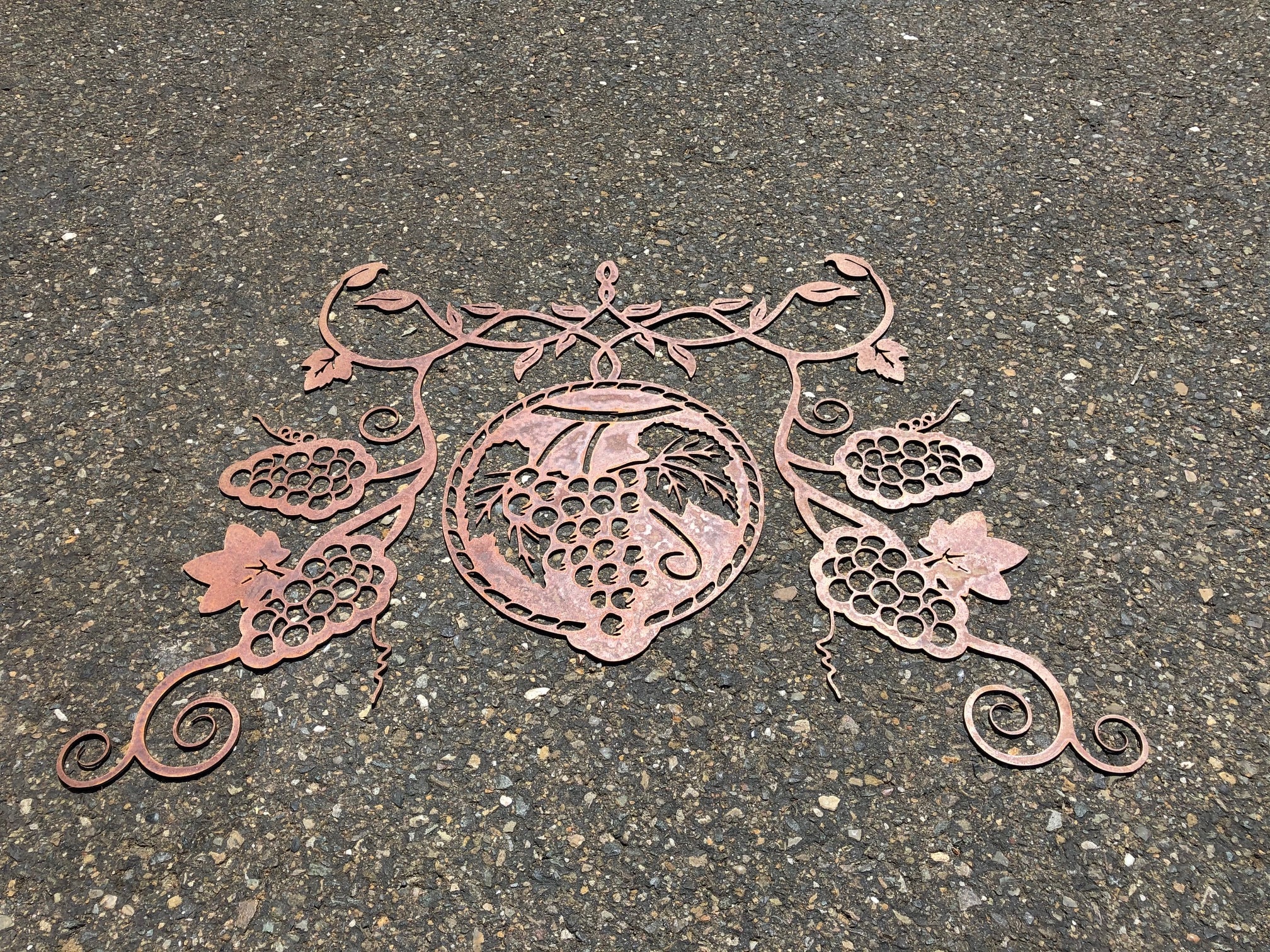 Grape Vine Cluster Metal Wall Art and Home Decor - Etsy