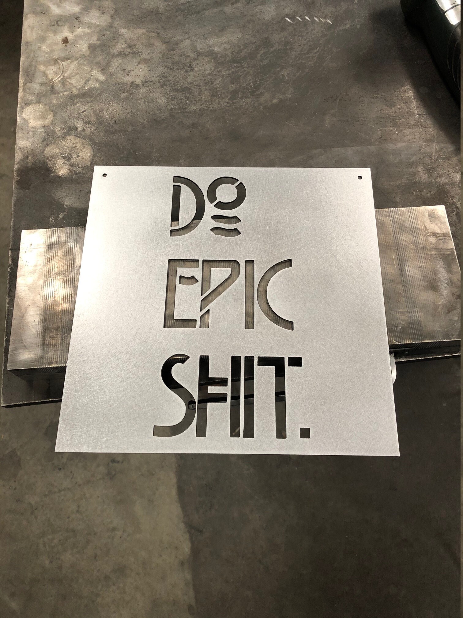 Do Epic Shit Metal Sign Positive Metal Wall Art Epic Sign | Etsy