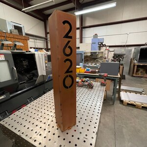 Address Sign | Rusted | Custom Address Sign | Yard Address Sign ...