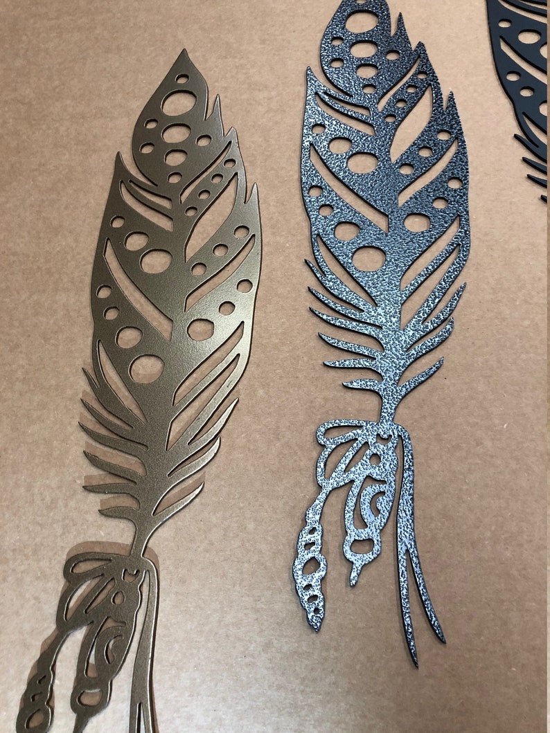 Tribal Feather Rust Finish Tribal Feather Native Amerian - Etsy