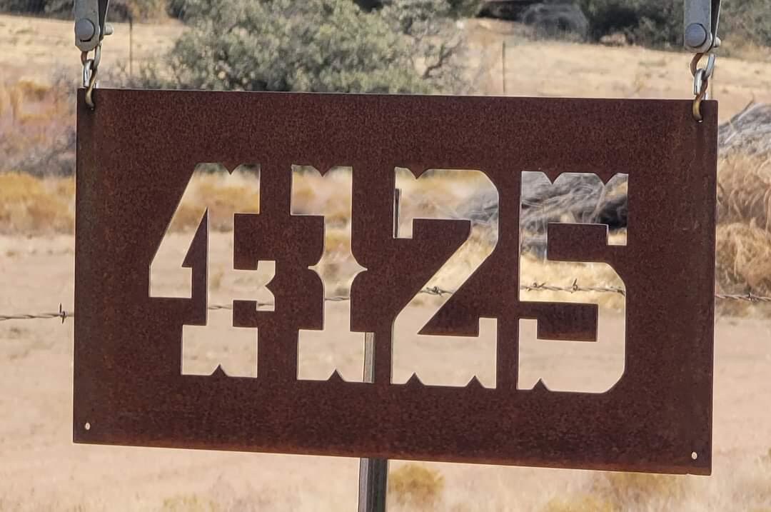 Custom Metal Address Sign-metal Address Sign-outdoor Sign-address ...