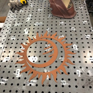 Sun Wall Art - Rusted Sun - Rustic Eclipse Sun - Yard Art - Sun Metal ...