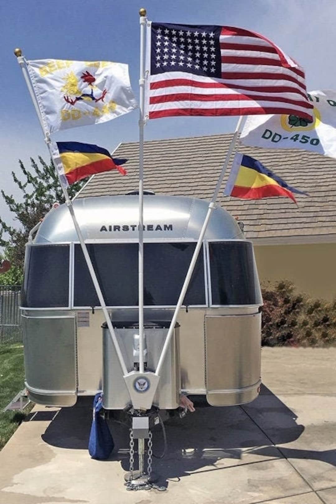 Rv Flag Holder - Airstream Flag Holder - Hitch Jack Flag Holder - Flag ...