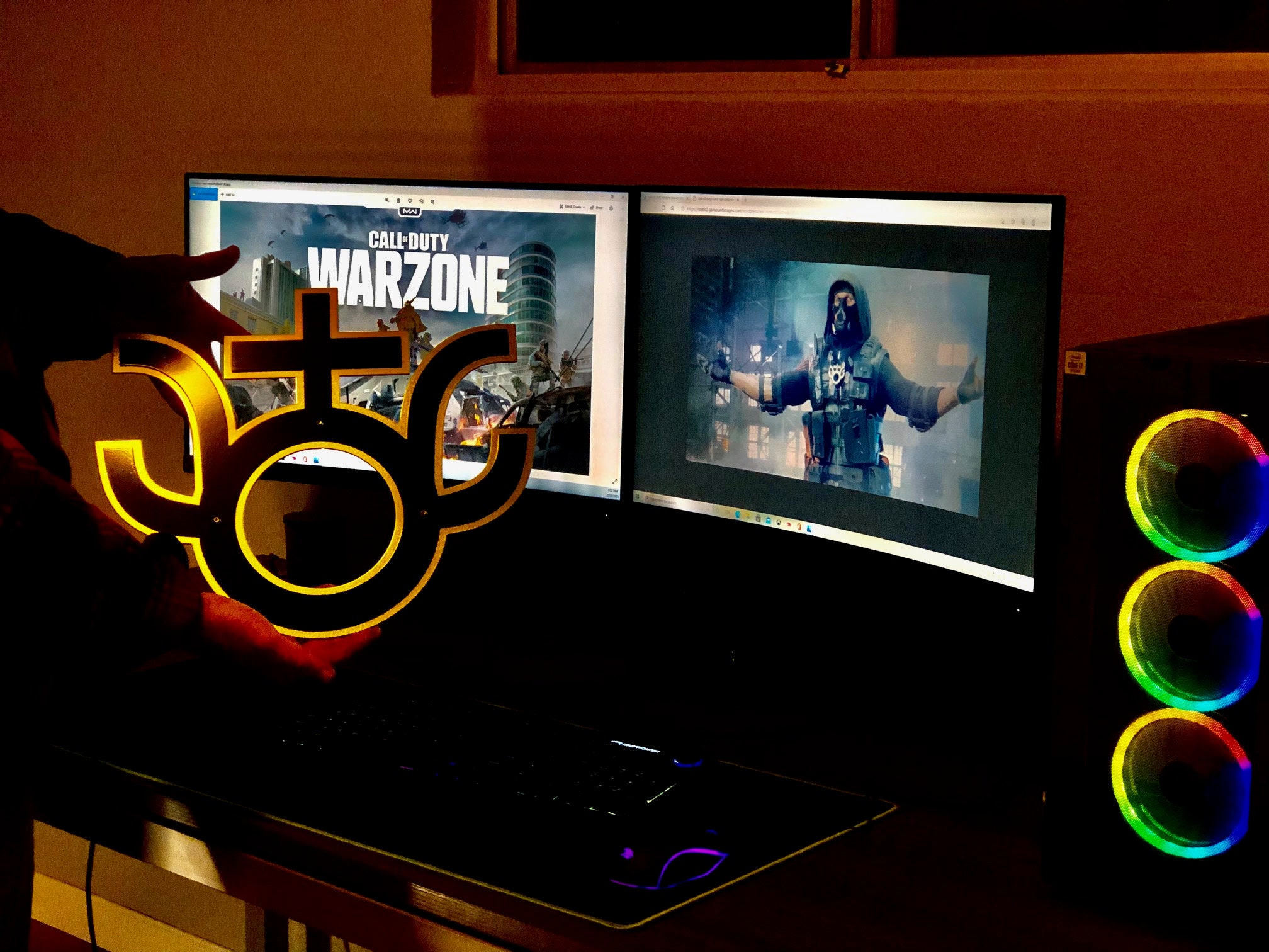 Call Of Duty Warzone Emblem Stich Halskette COD Call | Etsy