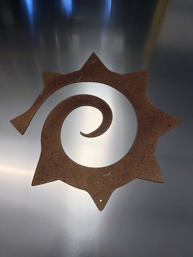 Spiral Metal Sun Wall Art Rusted Sun Rustic Sun Yard Art - Etsy