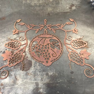 Grape Vine Cluster - Metal Wall Art and Home Decor - Etsy
