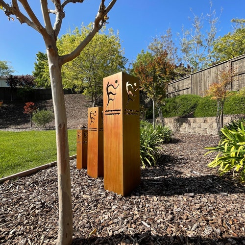 4 Garden Decor Columns Landscape Design Planter Outdoor - Etsy