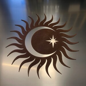 Metal Sun Wall Art Rusted Sun Rustic Sun Yard Art Sun - Etsy