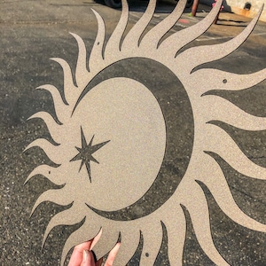 Metal Sun Wall Art - Rusted Sun - Rustic Sun - Yard Art - Sun Metal ...