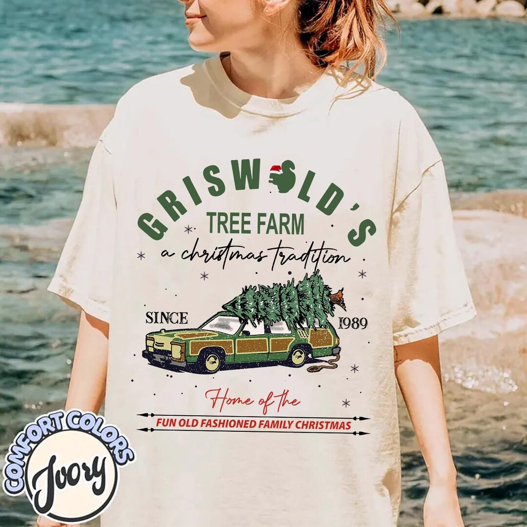 Vintage Griswold Christmas Tree Farm Shirt, Comfort Colors Tee - Etsy