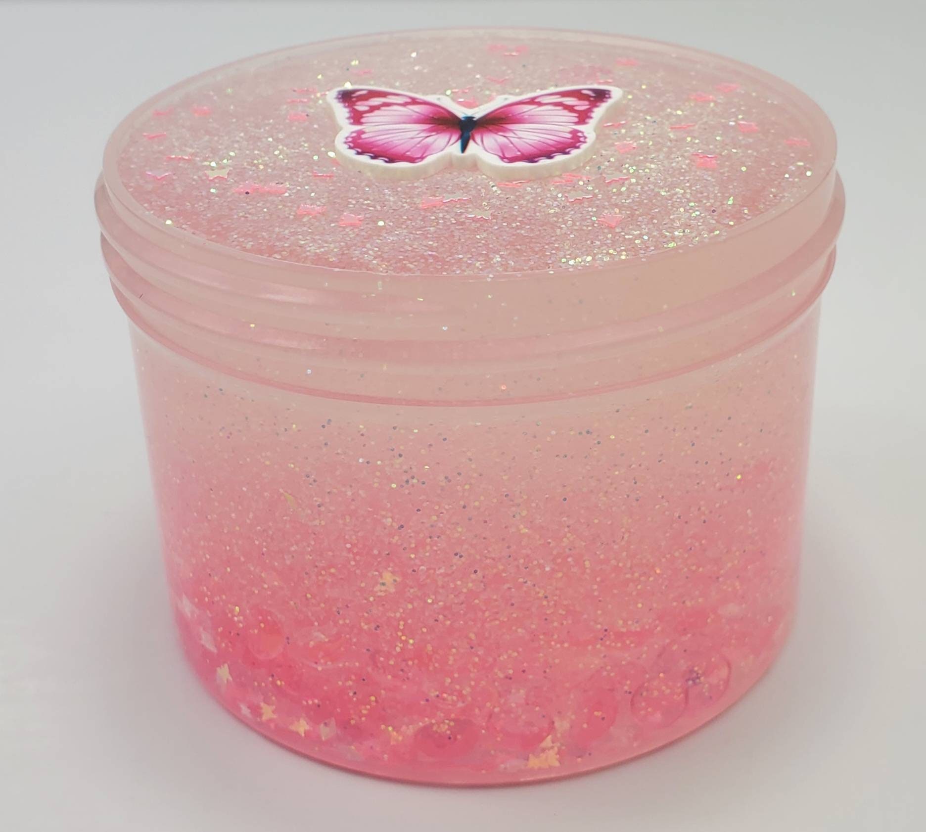 Pink Butterfly Clear Slime Fishbowl Slime Scented - Etsy