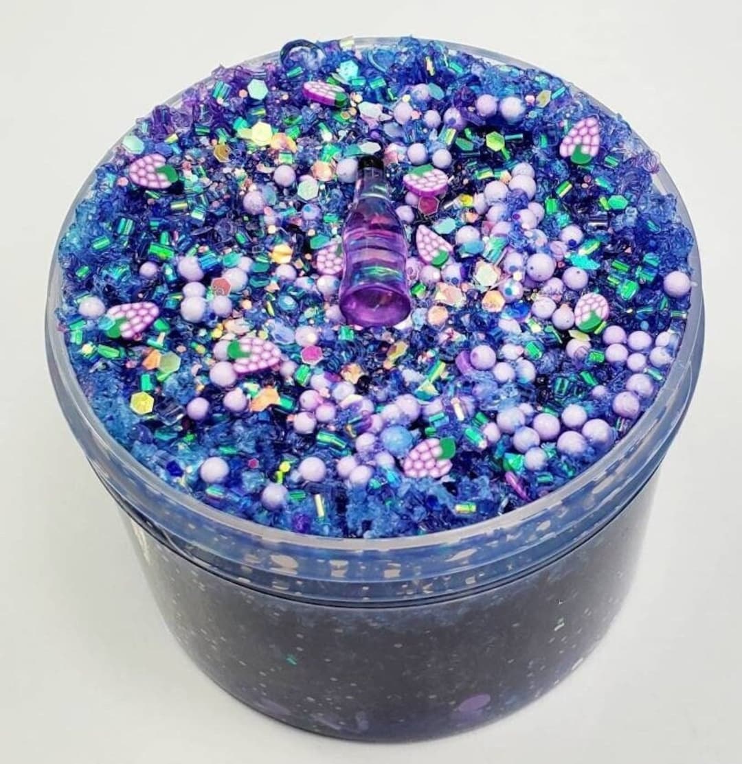 Grape Soda Fizz - Clear Slime, Grape Slime, Crunchy Slime, Snow Fizz ...