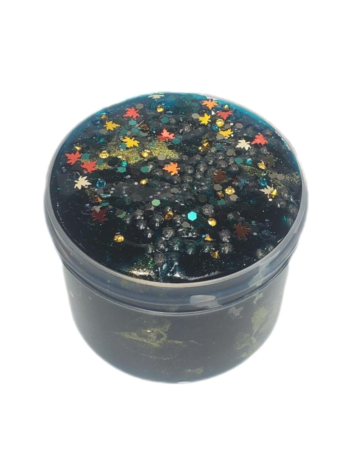 Fall Night - Clear Slime, Semi-floam Slime, Shimmery Slime, Scented ...