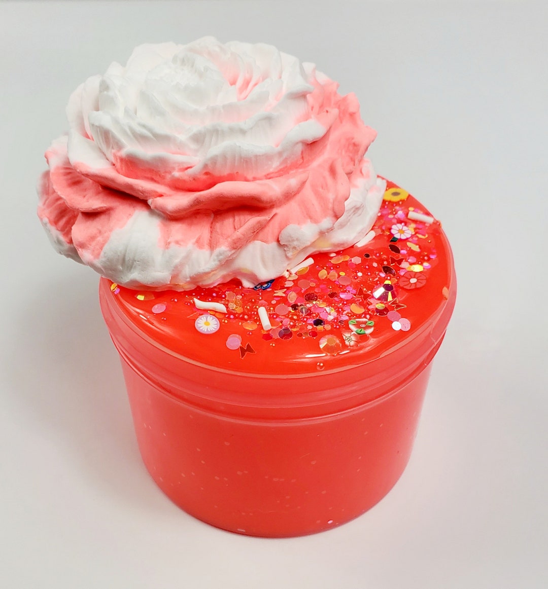 Coral Peony DIY Slime, Flower Slime, Pigment Slime, Scented Slime ...