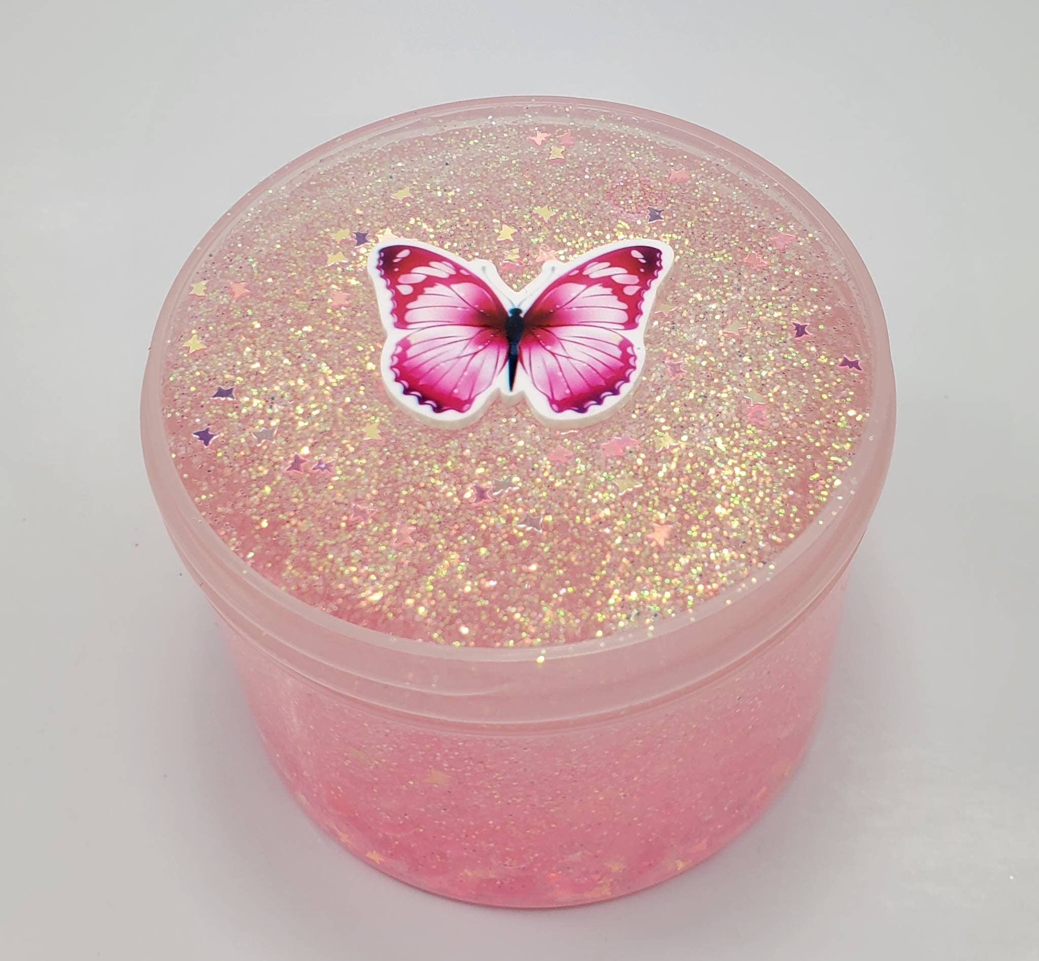 Pink Butterfly Clear Slime Fishbowl Slime Scented - Etsy