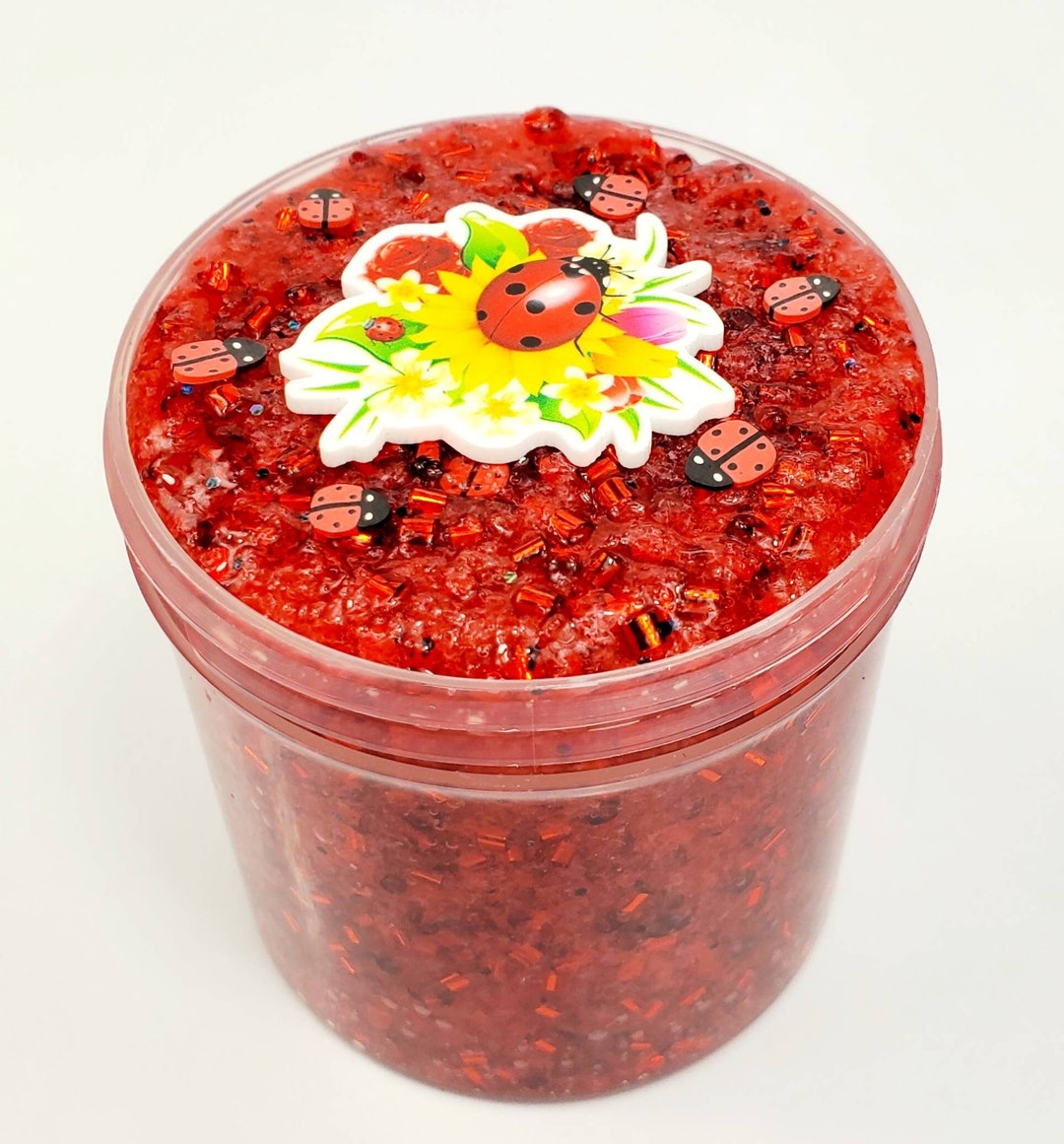 Lady Bug Crunchy Slime Bingsu Slime Snow Fizz Slime - Etsy