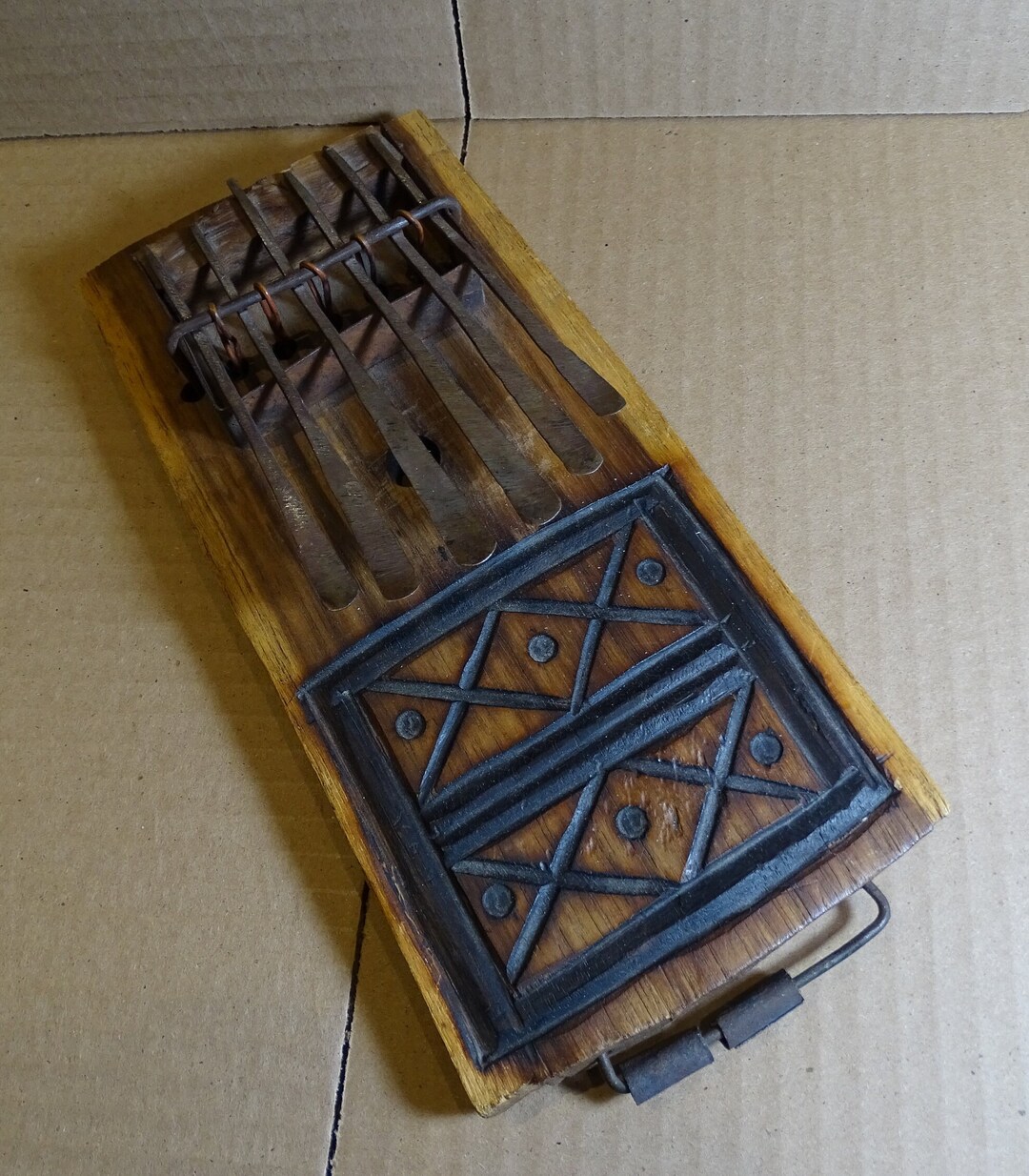 Primitive Thumb Harp, Vintage Finger Harp, Handmade - Etsy