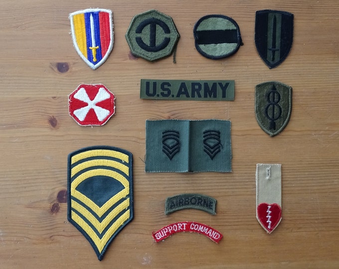 Vintage U.S. Army Military Uniform Patches Pick a Patch C - Etsy