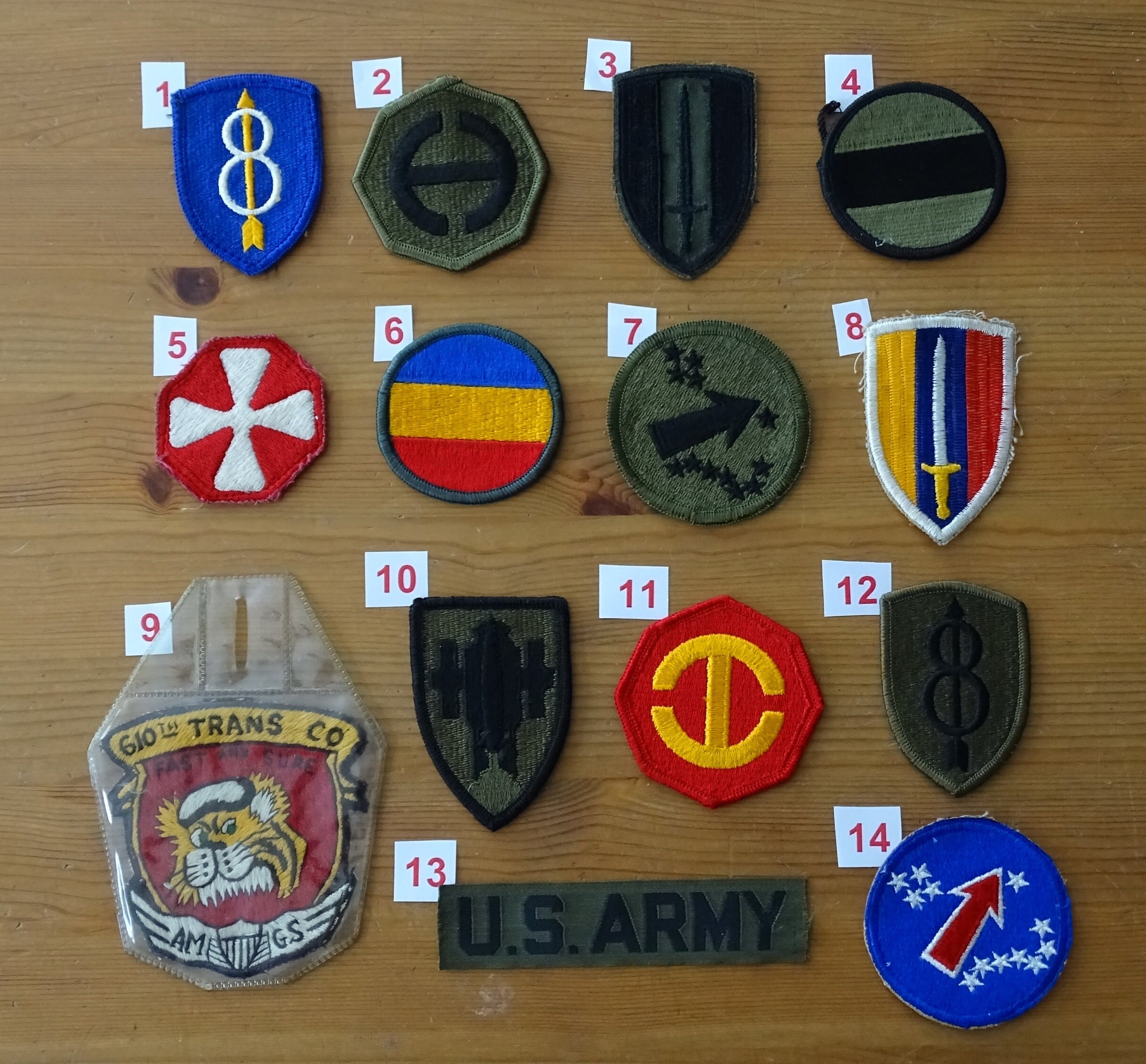 Vintage U.S. Army Military Uniform Patches Pick a Patch B - Etsy