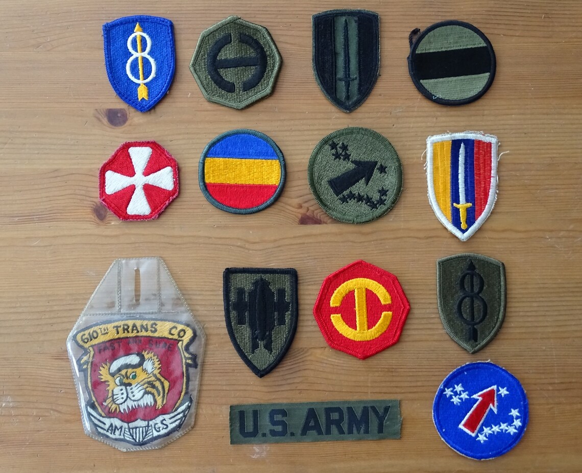 Vintage U.S. Army Military Uniform Patches Pick a Patch B - Etsy