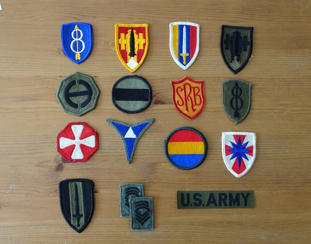 Vintage U.S. Army Military Uniform Patches Pick a Patch A - Etsy