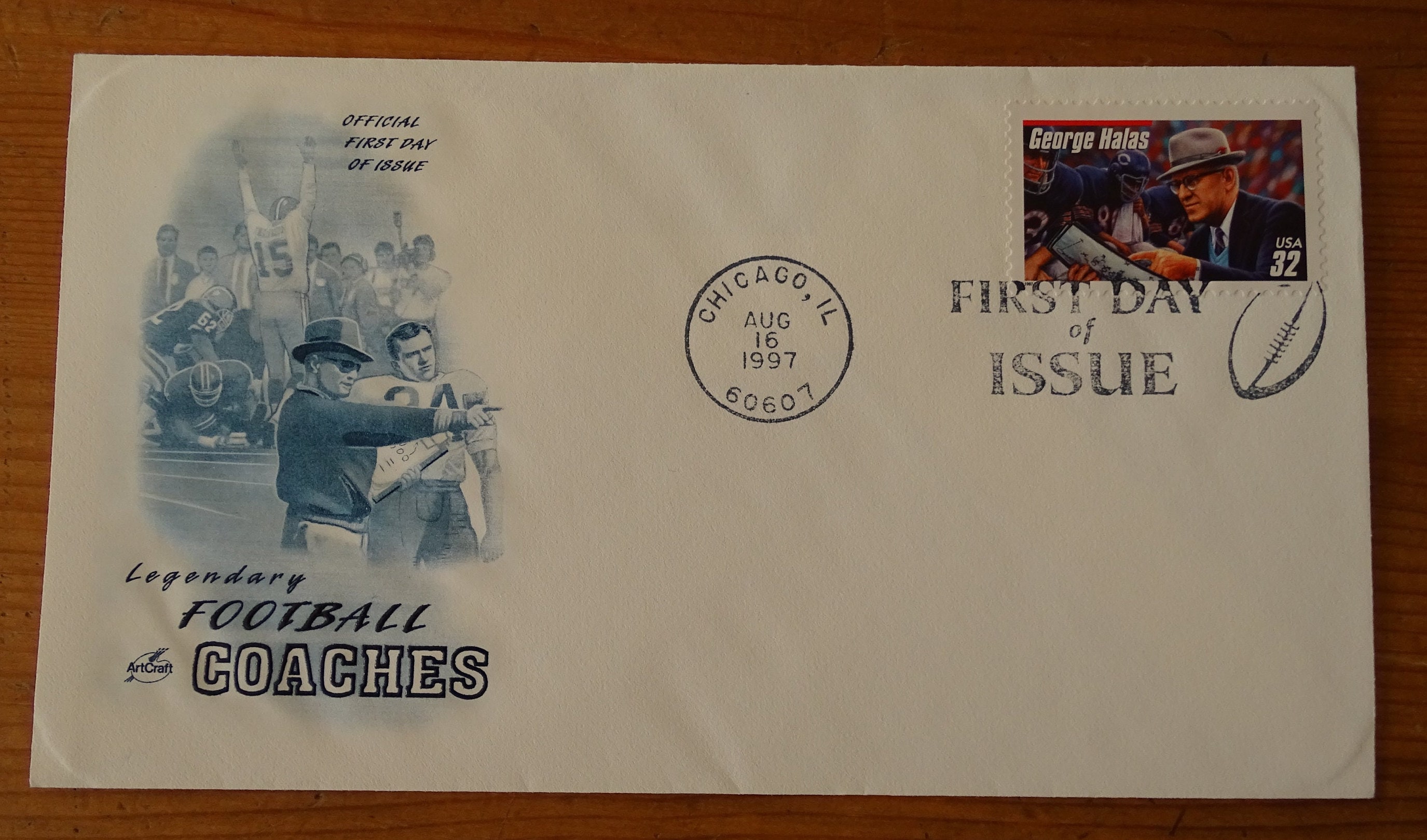Postal Commemorative Society First Day of Issue Legendary Football ...