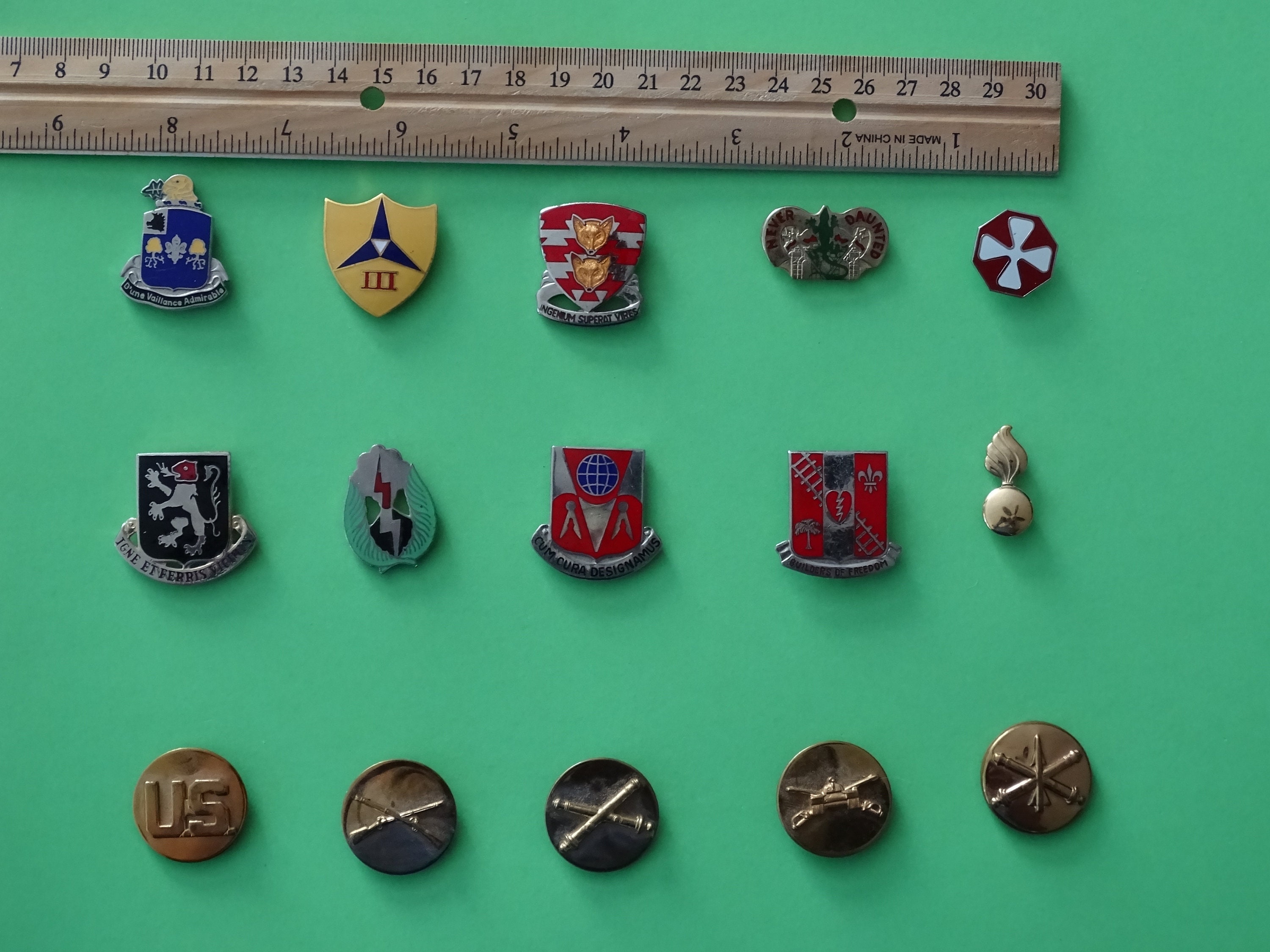 Vintage U.S. Army Military Uniform Badges and Insignia Pick a Pin A - Etsy