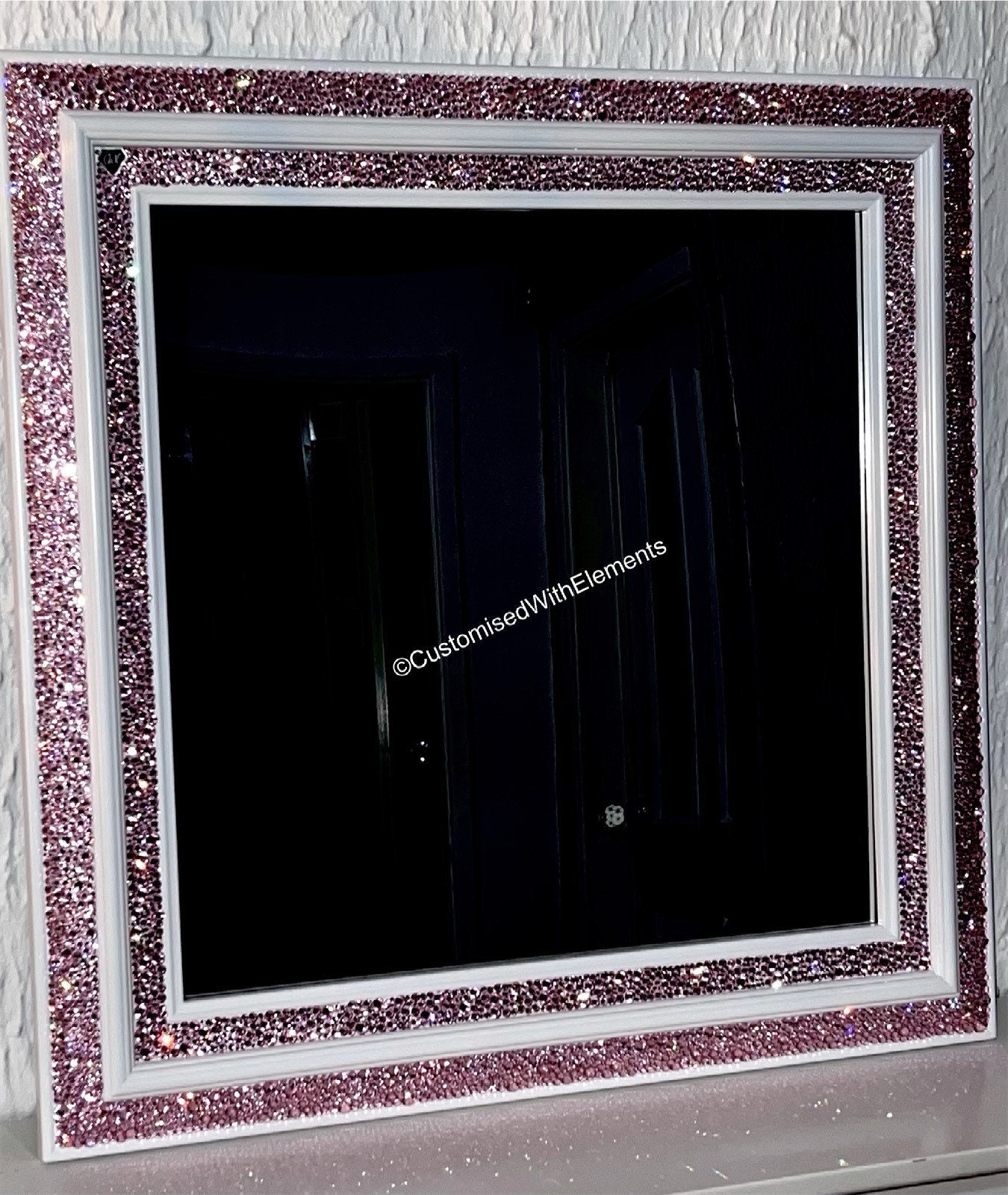 Crystal Mirror 55cm X55cm.thousands of Hand Placed Crystals!home Decor ...