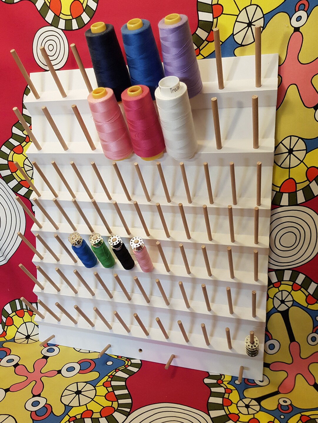 16 Cones & 60 Thread Spool Holders Thread Spools Overlock Cones Cones ...