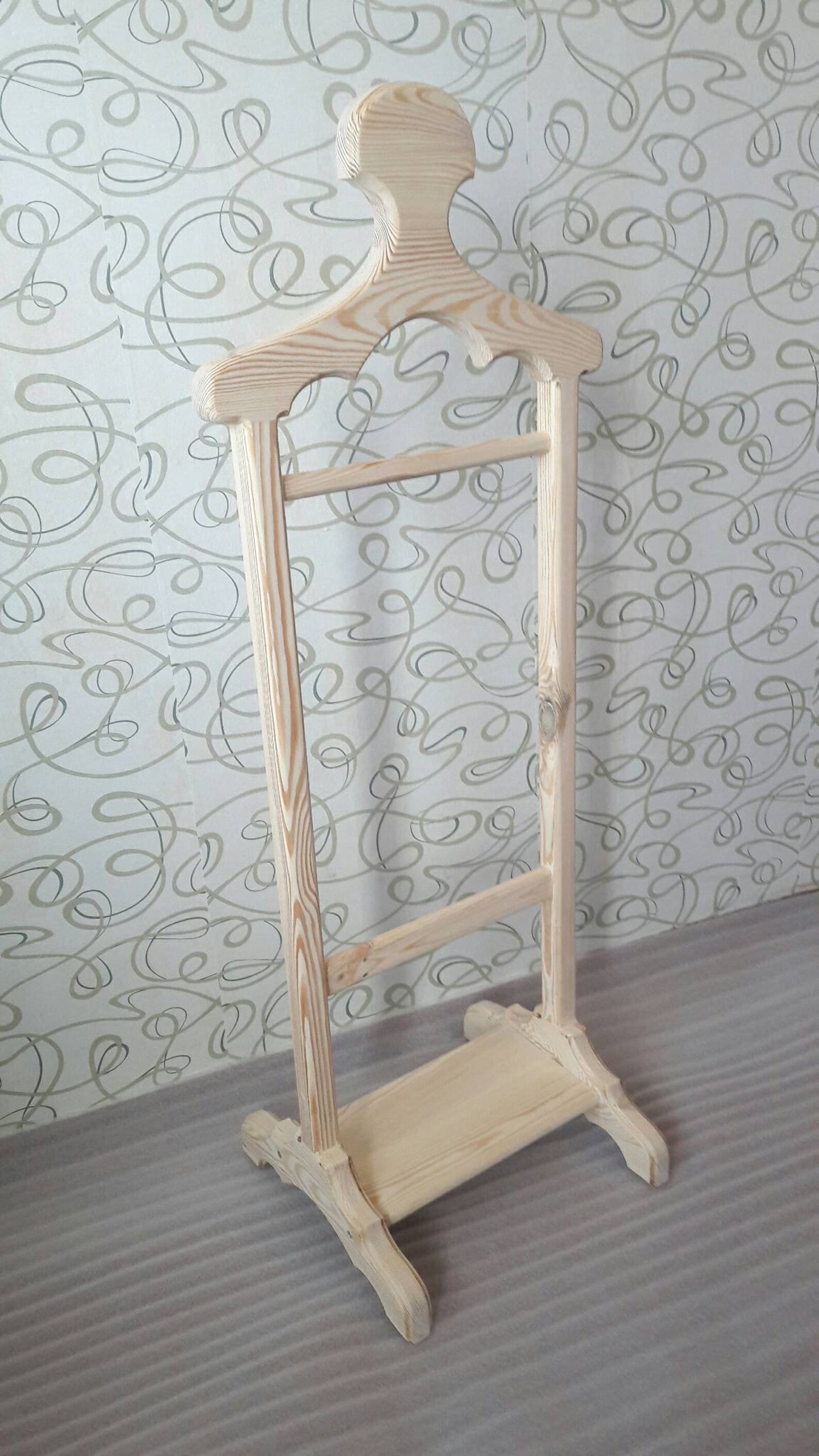 Wooden Valet, Suit Stand, Suit Rack, Handmade Valet, Modern Suit Rack ...