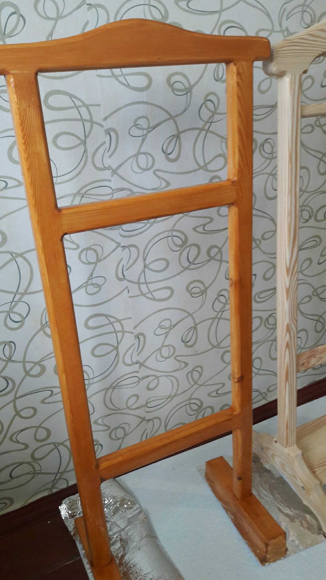 Wooden Valet Suit Stand Suit Rack Handmade Valet Modern | Etsy