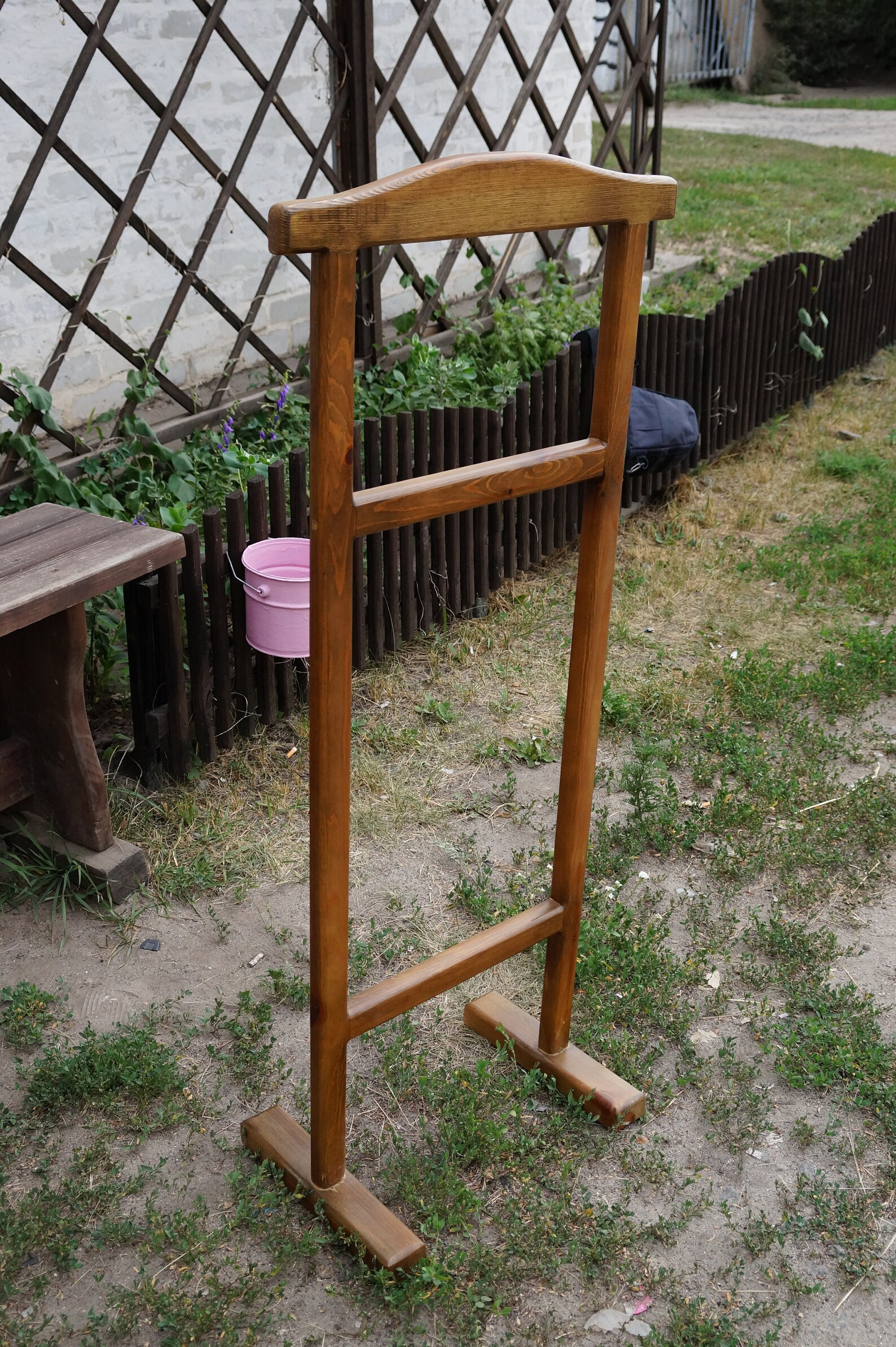 Wooden Valet Suit Stand Suit Rack Handmade Valet Modern | Etsy