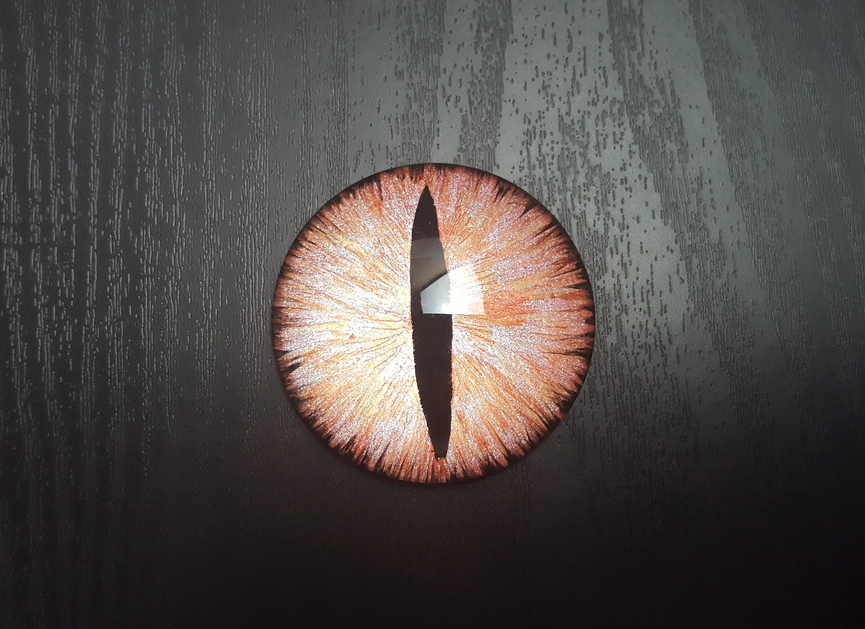 50mm Orange Pink Dragon Eye for Cosplay or LARP | Etsy